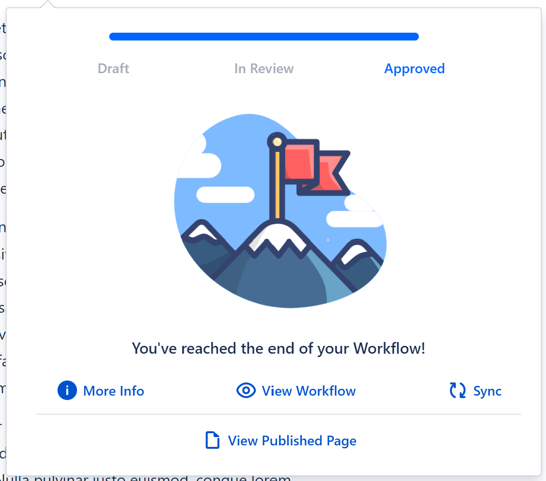 Publishing Control Workflows