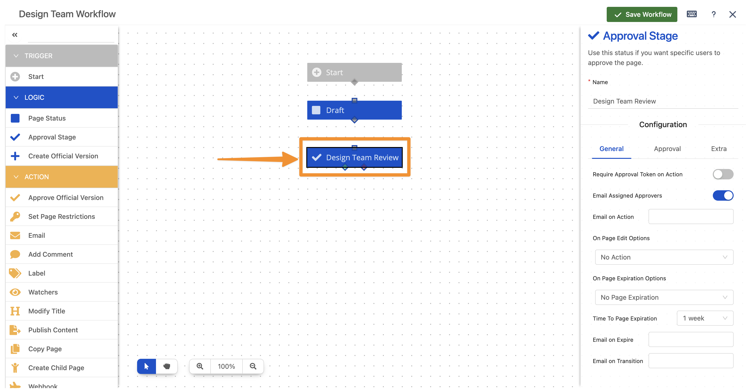 Content review and approval processes in Confluence