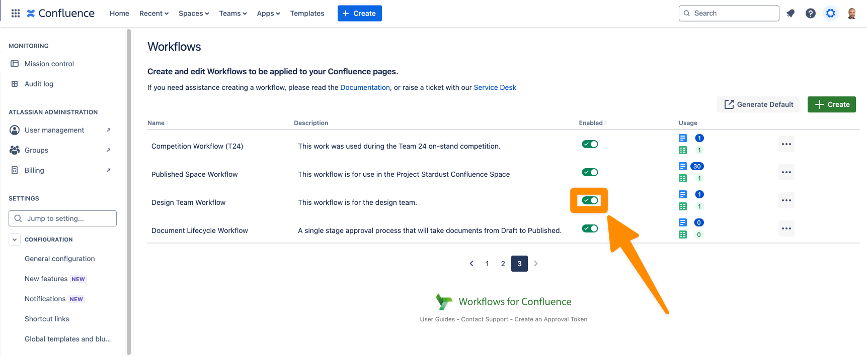 Content review and approval processes in Confluence