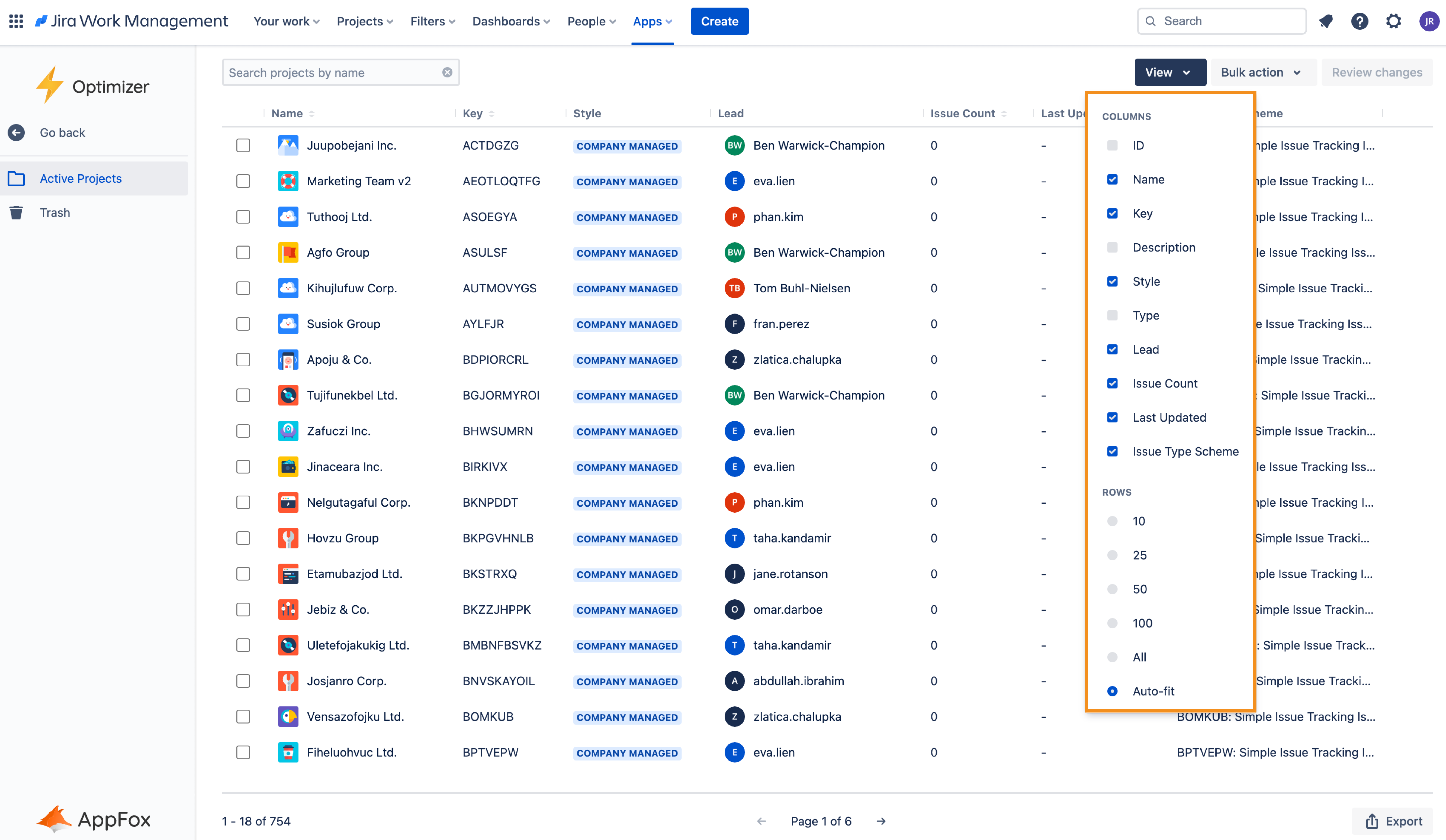 Customizing Smart Tables